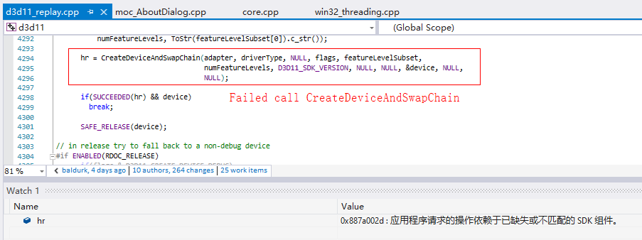 D3d11createreplaydevice Failed When Initialization · Issue 2754 · Baldurkrenderdoc · Github