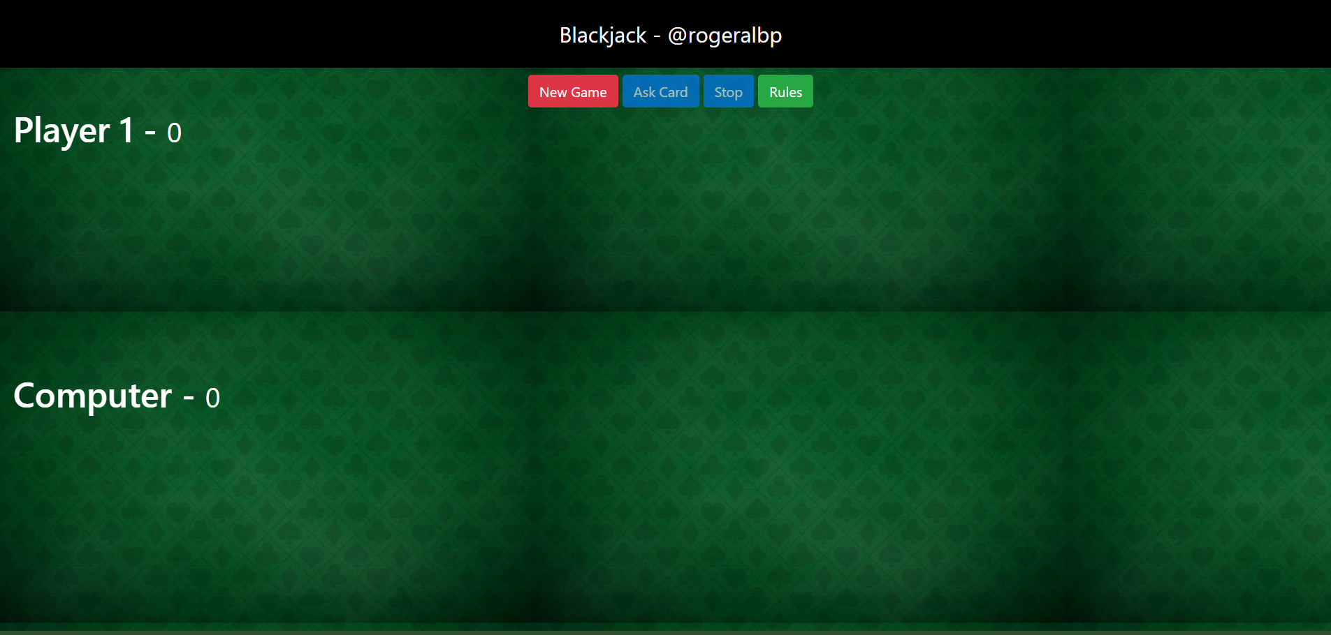 GitHub - rogeralbp/blackjack: Blackjack game hosted using GitHub pages.