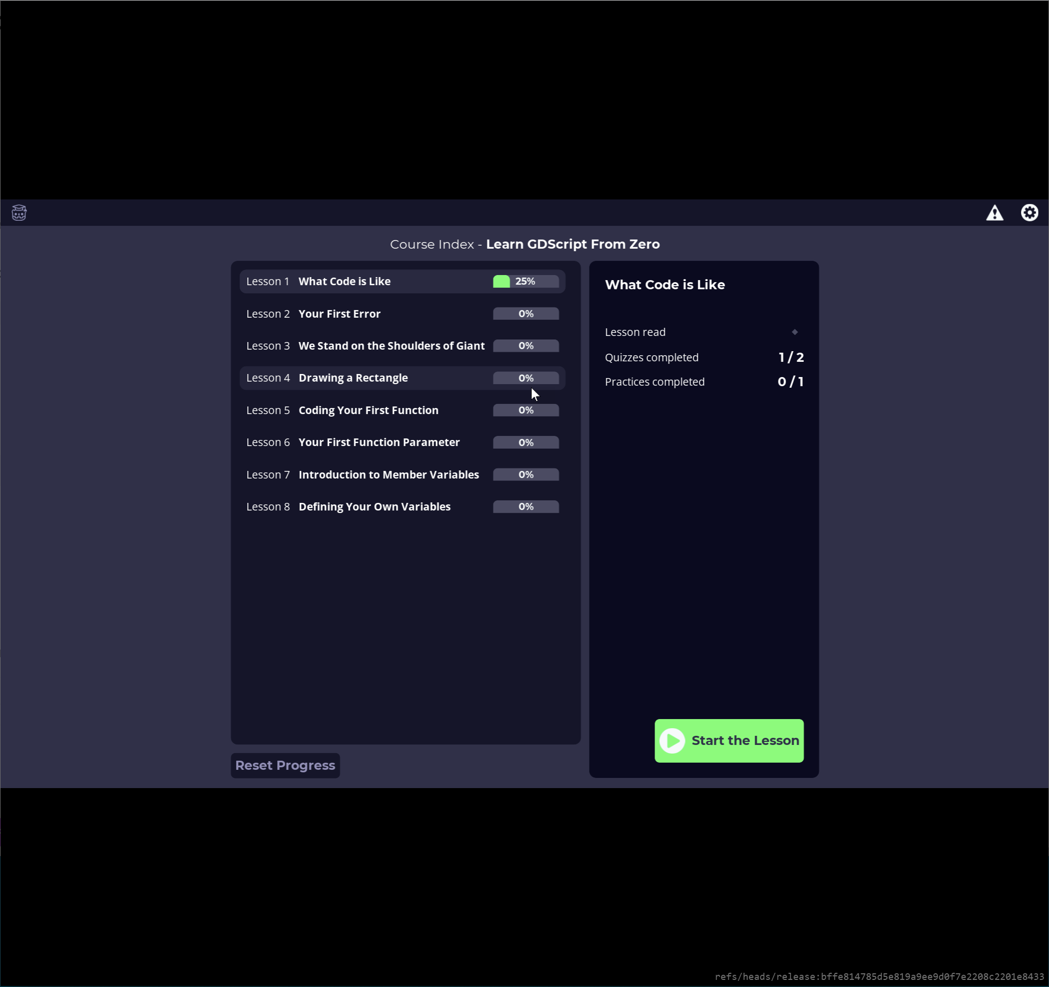 Screen not scaling · Issue #76 · GDQuest/learn-gdscript · GitHub