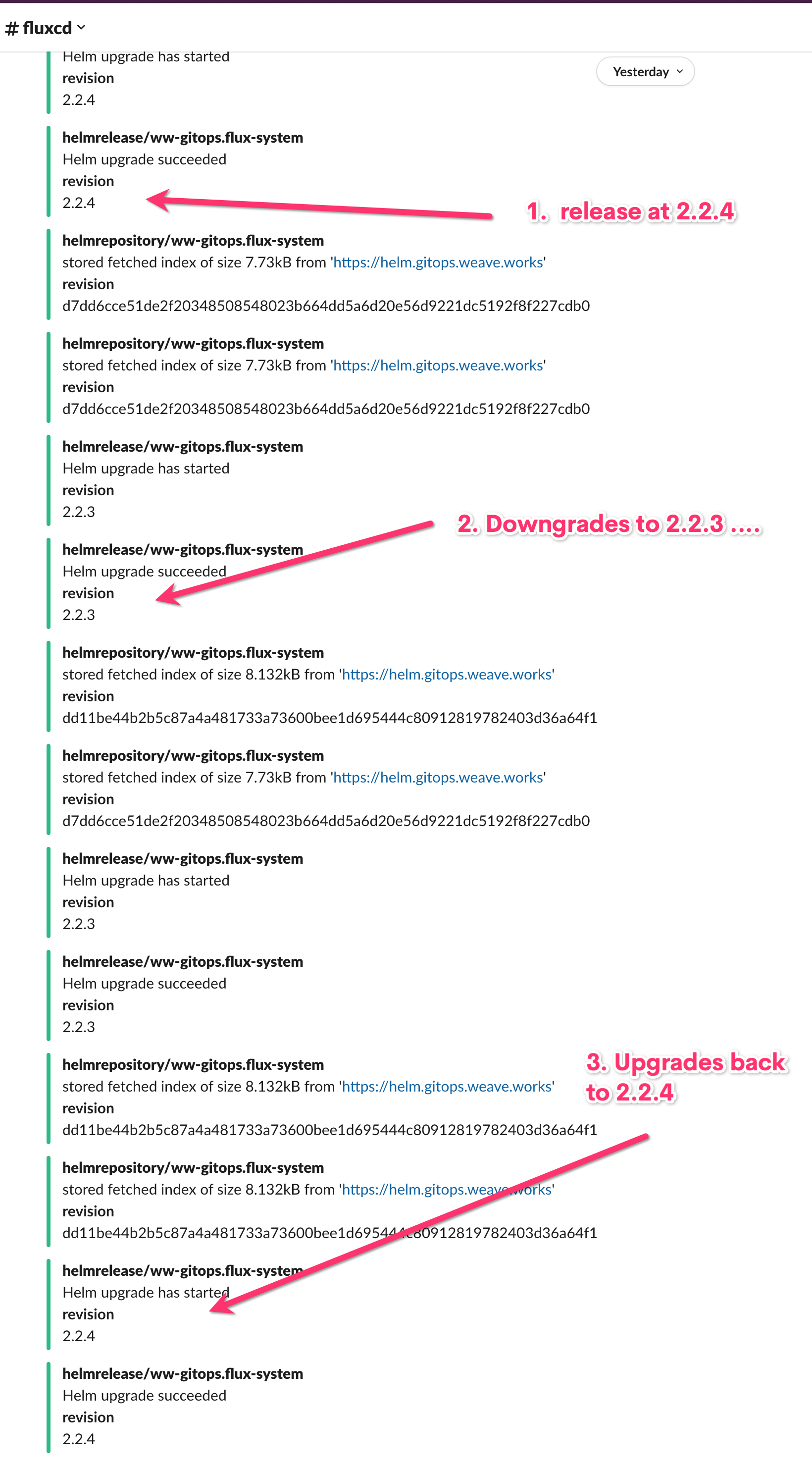 HelmRelease is downgrading chart versions.... · fluxcd flux2 · Discussion #2939 · GitHub