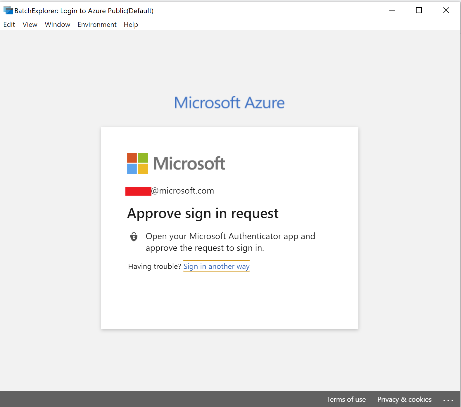 Can't access Batch Explorer with my Microsoft account · Issue #2318 · Azure/BatchExplorer · GitHub