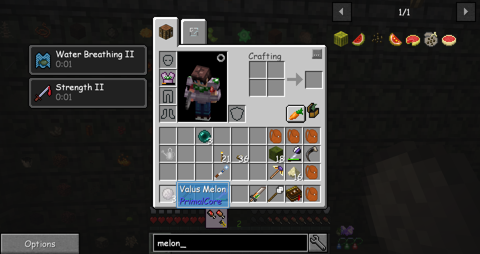 Valus melon pirmal core does not show in JEI · Issue #1349 · DarkPacks/SevTech-Ages · GitHub