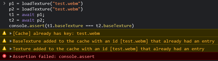 The texture loader may load the texture again if the previous call to ...