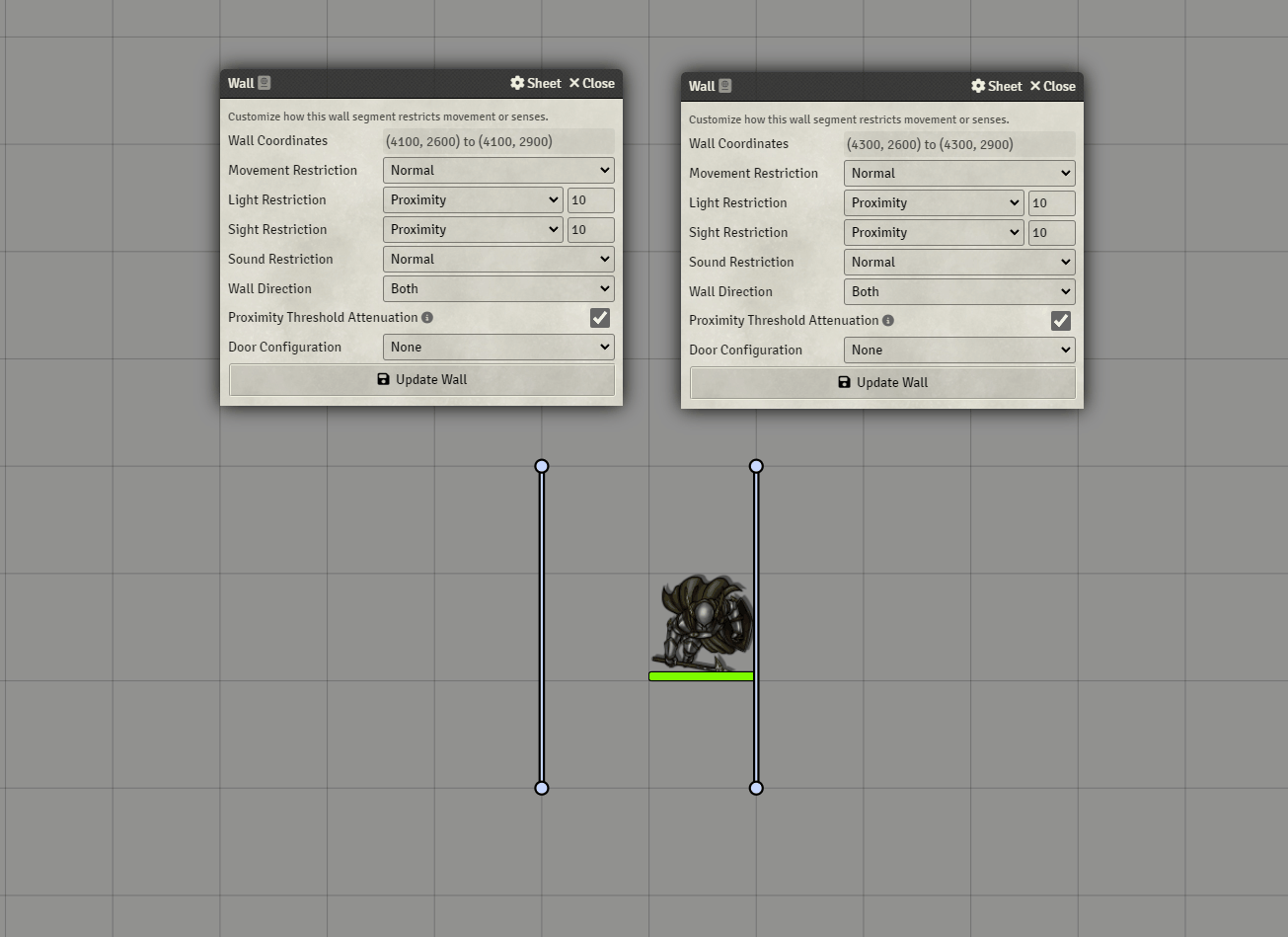 Wall threshold attenuation computation is flawed · Issue #9531 · foundryvtt/foundryvtt · GitHub