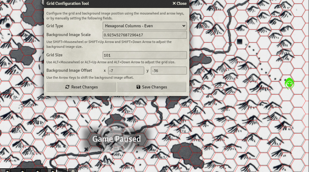 Hex grid doesn't match the preview of the grid configuration tool after saving changes · Issue ...