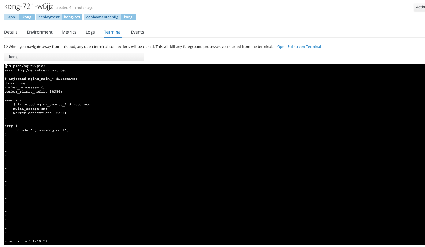 Kong 2.3.2 CLI commands seem to be wiping my custom generated nginx ...