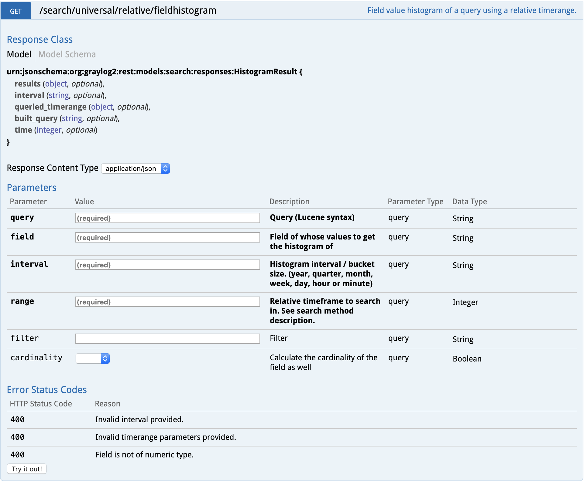 Graylog REST API Histogram percentiles() on numerics · Issue #6628 · Graylog2/graylog2-server ...