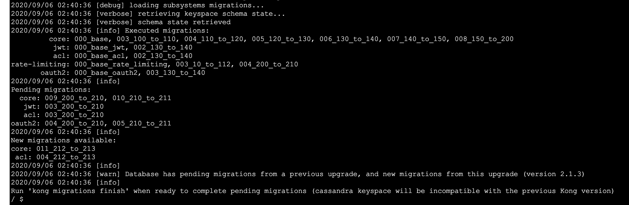 Kong 2.0.5 to 2.X.X upgrade errors/problems · Issue #6211 · Kong/kong · GitHub