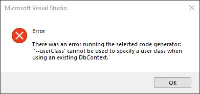 Visual Studio Scaffolding features fail more often than they succeed ...