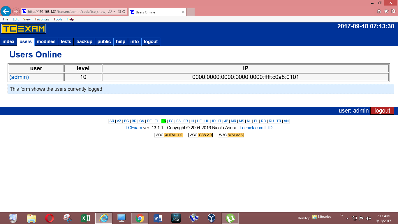 Anonymous users online · Issue #192 · tecnickcom/tcexam · GitHub