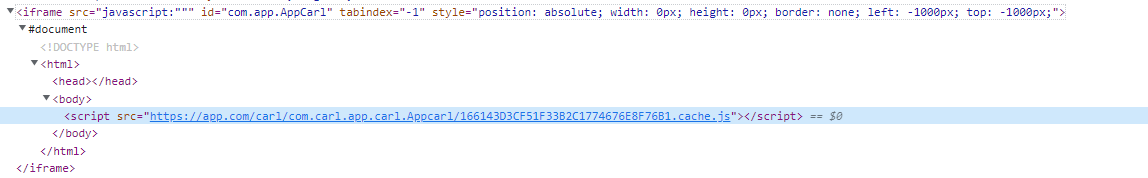 AddScriptToExecuteOnDocumentCreatedAsync does not inject into a child iframe created by script ...