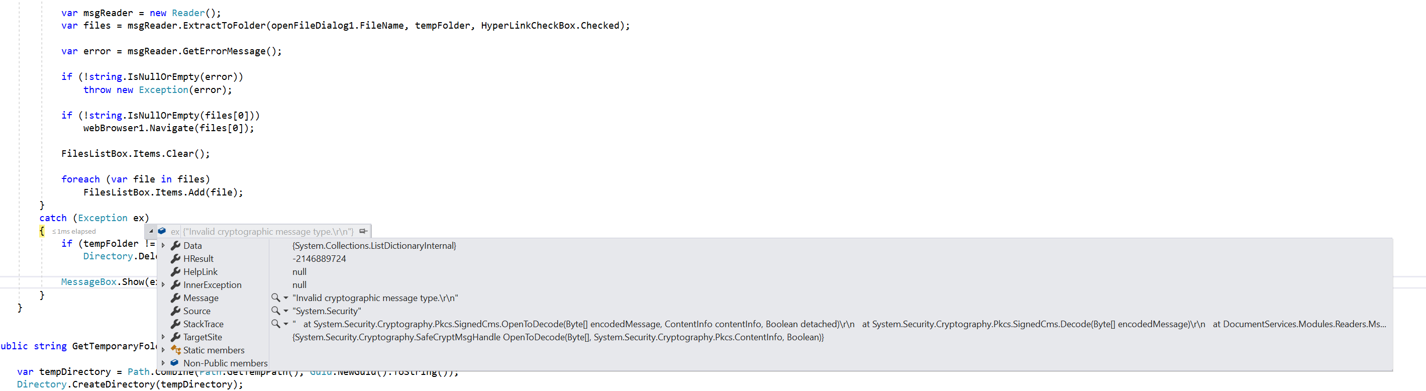 Question/Suggestion - Can MSG be decrypted? · Issue #147 · Sicos1977/MSGReader · GitHub