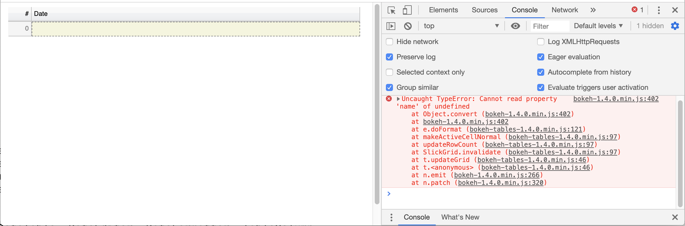 Bug Dateeditor Dateformatter Cannot Read Property Name Of Undefined
