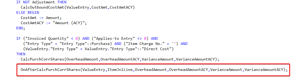 Event Request -OnAfterCalcPurchCorrShares in Codeunit 22 function InitValueEntry · Issue #1994 ...