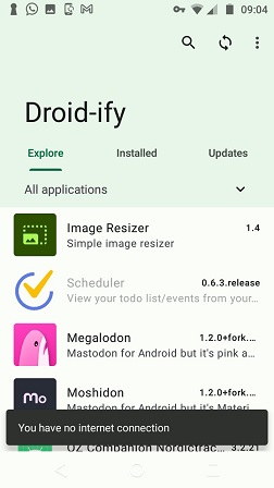 [BUG] "you have no internet connection" banner · Issue #262 · Droid-ify/client · GitHub