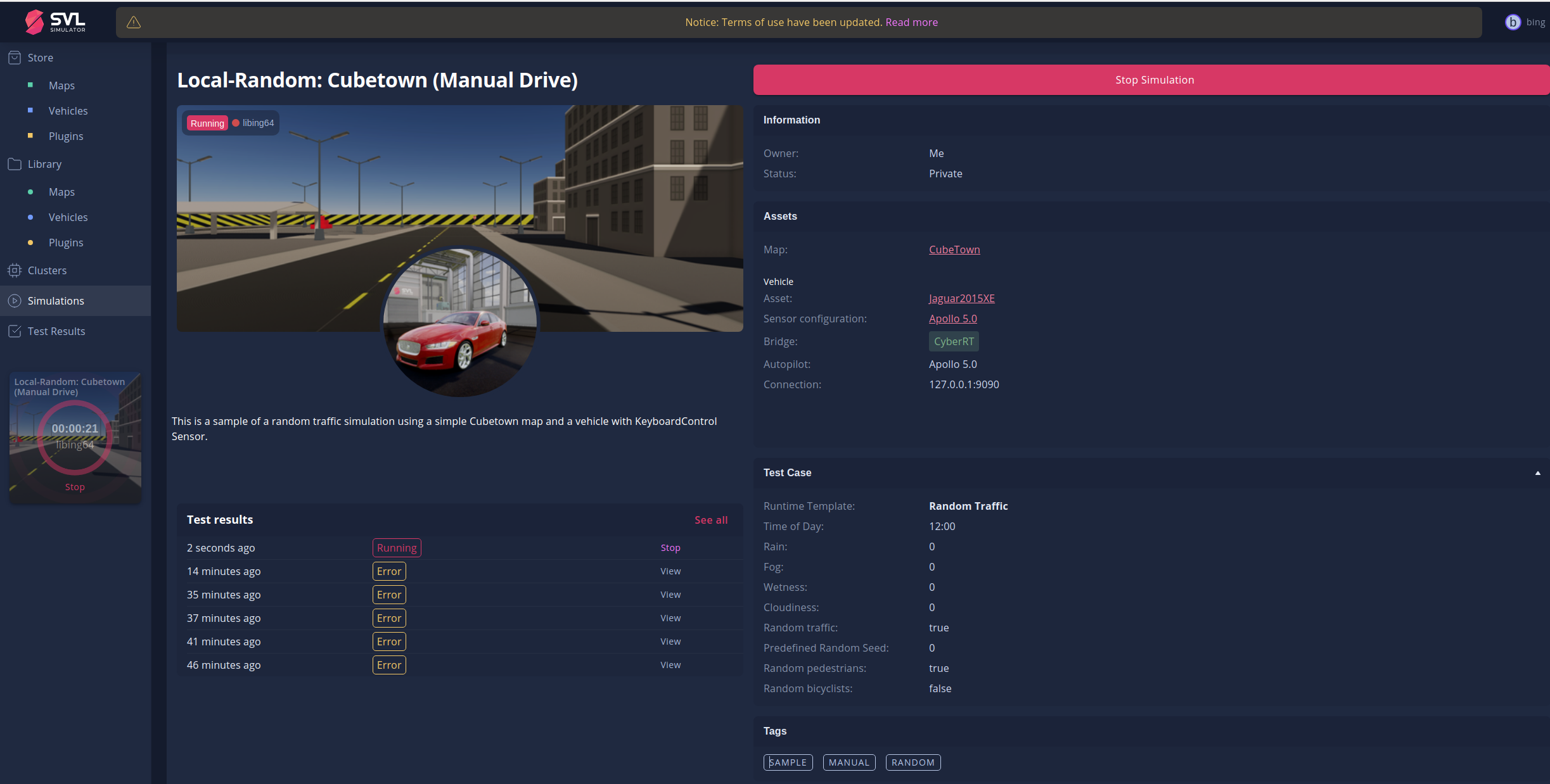 rosbridge cannot connect to lgsvl simulator · Issue #1821 · lgsvl/simulator · GitHub