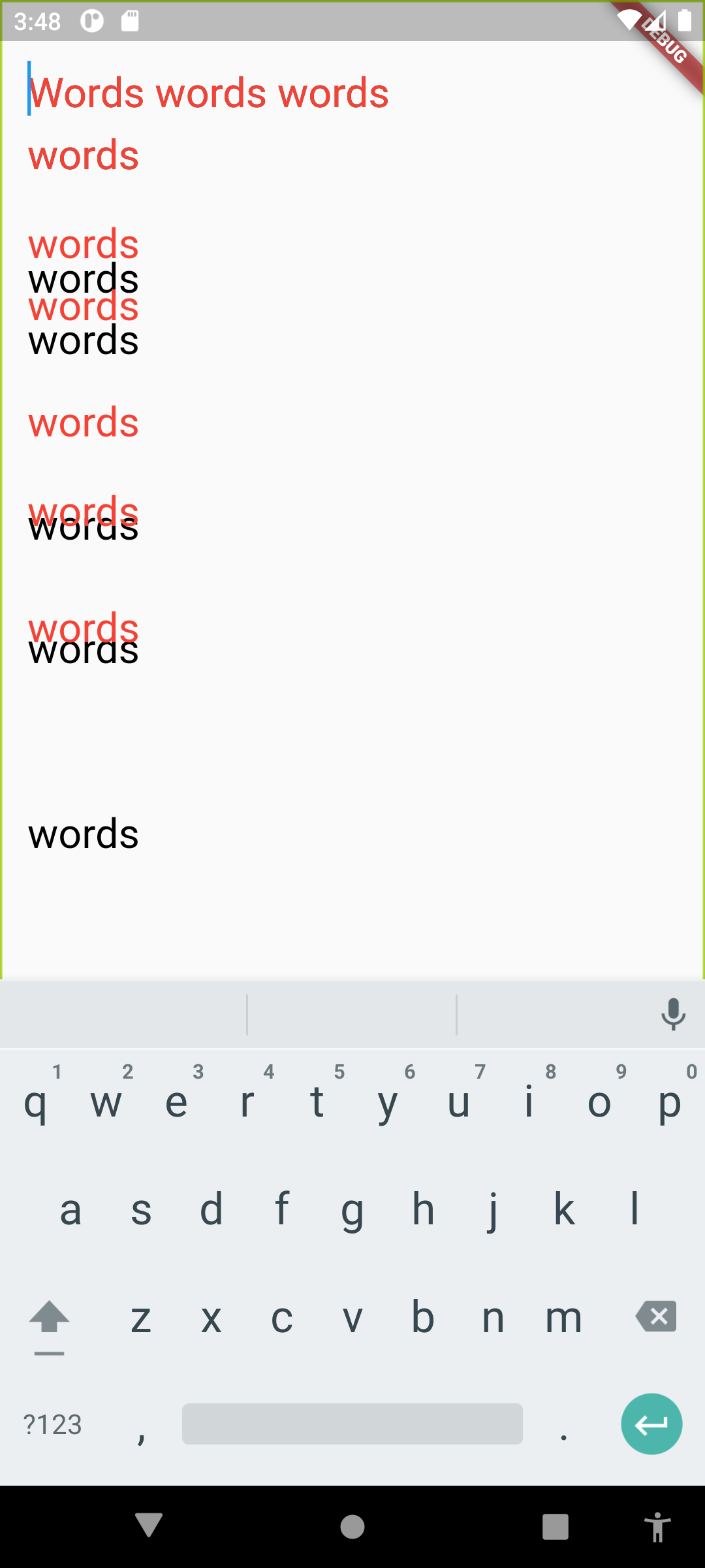Empty lines in Text widget behave differently to empty lines in Rich Text · Issue #121715 ...