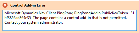 PingPong AddIn Error · Issue #5260 · microsoft/AL · GitHub