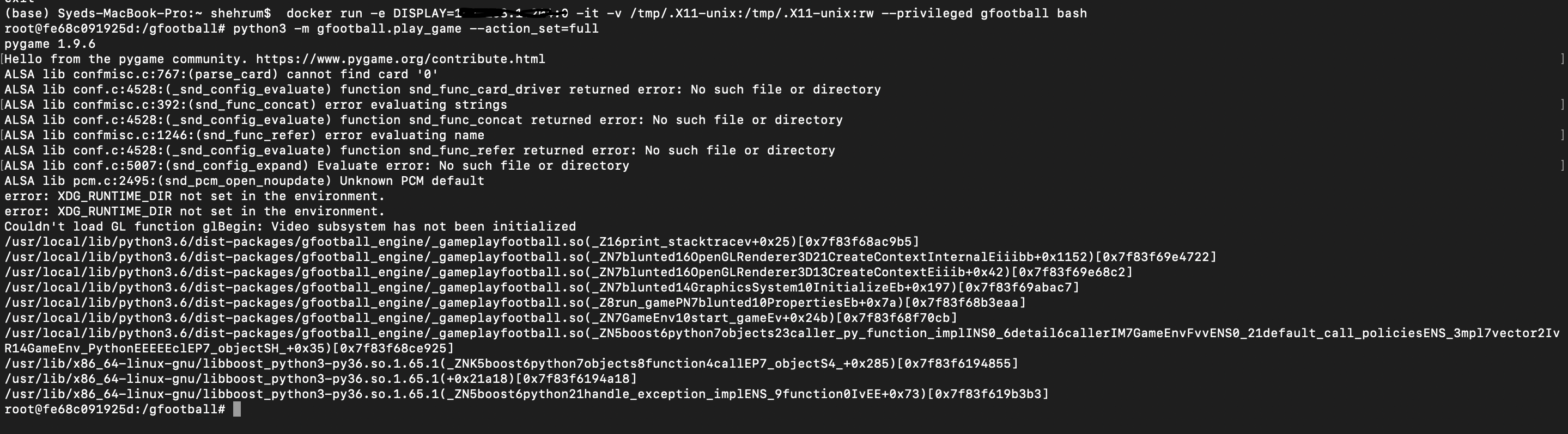 [MacOS] Rendering with Docker · Issue #188 · google-research/football · GitHub