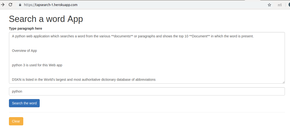 GitHub - Pinak08/TapSearch: My Web App is live on following link