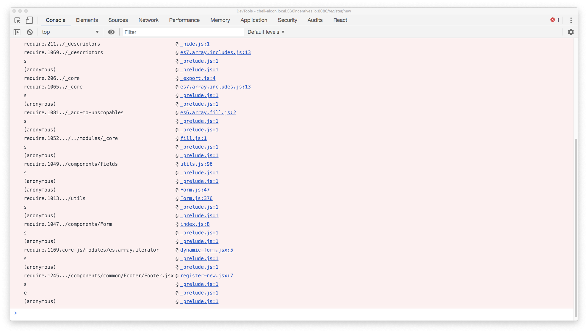 Uncaught TypeError: Cannot read property '0' of undefined while importing Form · Issue #1319 ...
