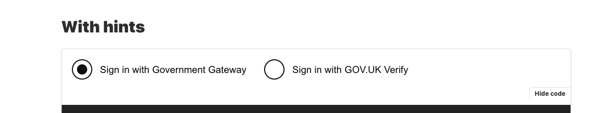 In storybook radio component the hint doesn't appear · Issue #203 · Capgemini/dcx-react-library ...