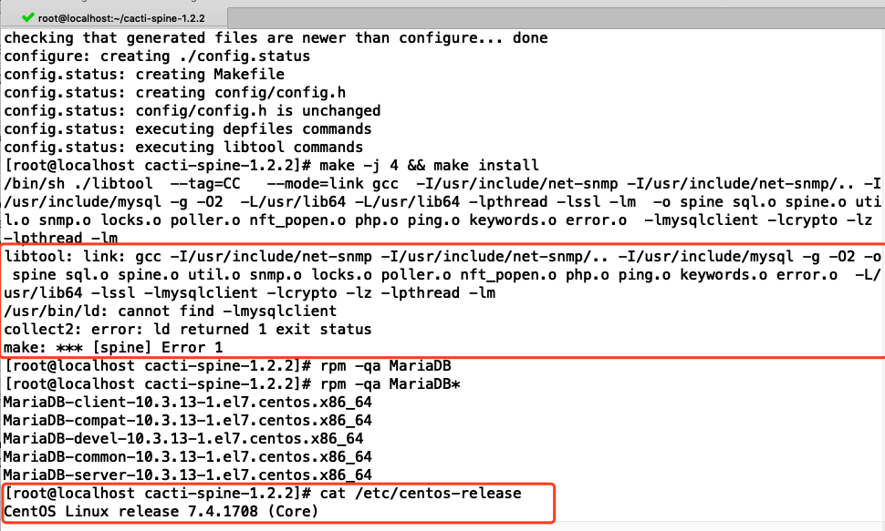 make: *** [spine] Error 1 · Issue #87 · Cacti/spine · GitHub