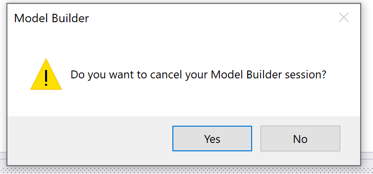 Closing Model Builder shouldn't say cancel training anymore (when they're not training). · Issue ...