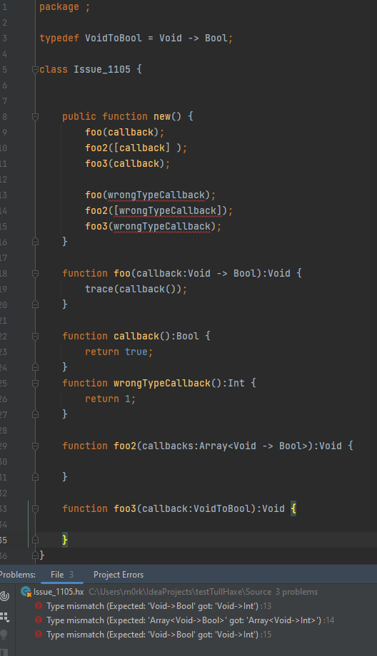 Type Mismatch Error When Passing A Callback As An Argument · Issue