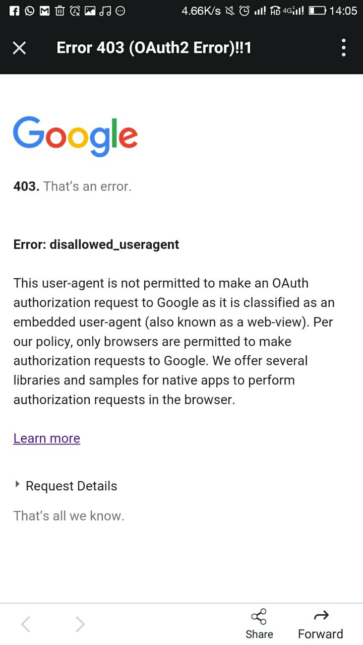 Google OAuth - disallowed_useragent on Mobiles using SignIn Card ...