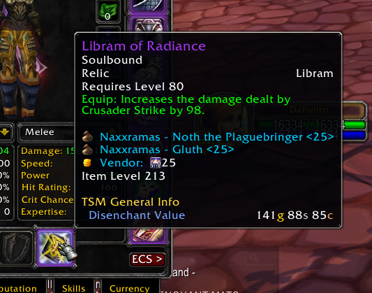 Libram of Radiance incorrect value · Issue #1430 · wowsims/wotlk · GitHub