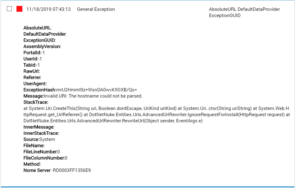Urlreferrer Format Exception In Ignorerequestforinstall · Issue 3343 · Dnnsoftwarednnplatform