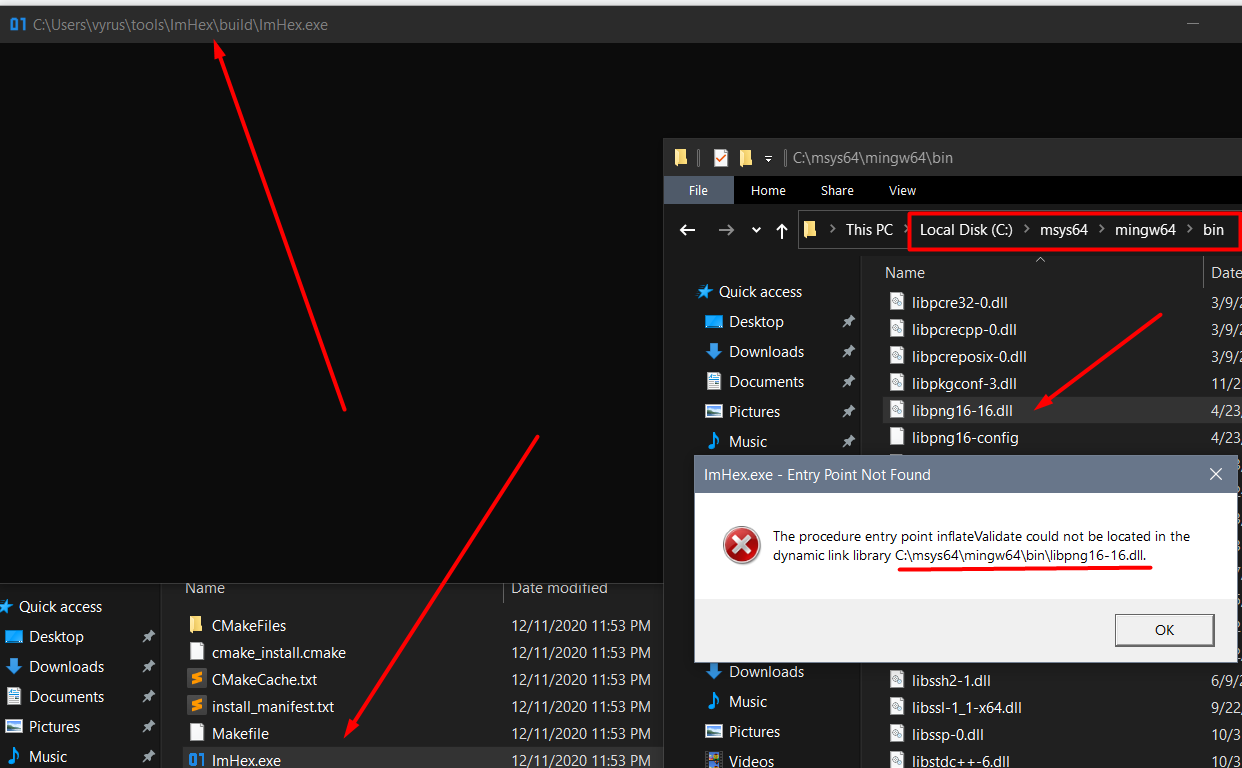 missing function from libpng on windows with MSYS2 build · Issue #90 · WerWolv/ImHex · GitHub
