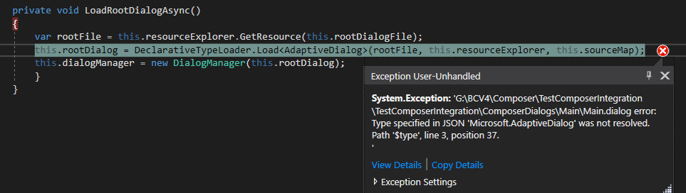 [Adaptive] Combining BotFramework v4 Dialogs (Waterfall) with Adaptive Dialogs Generated by ...