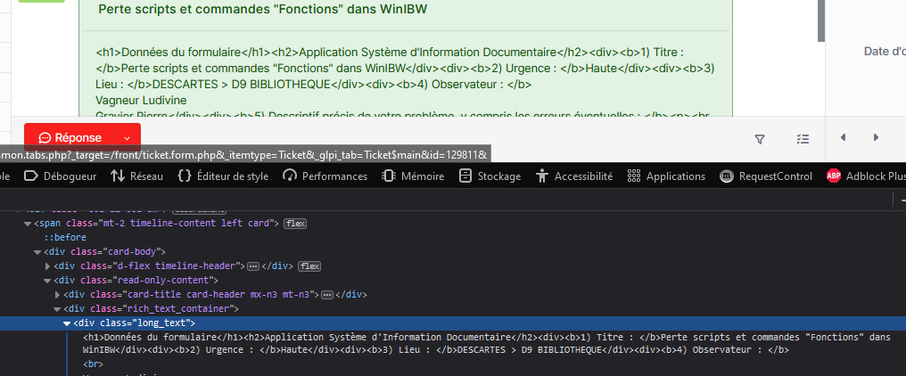 Tickets Have Only Html Code · Issue 13733 · Glpi Projectglpi · Github