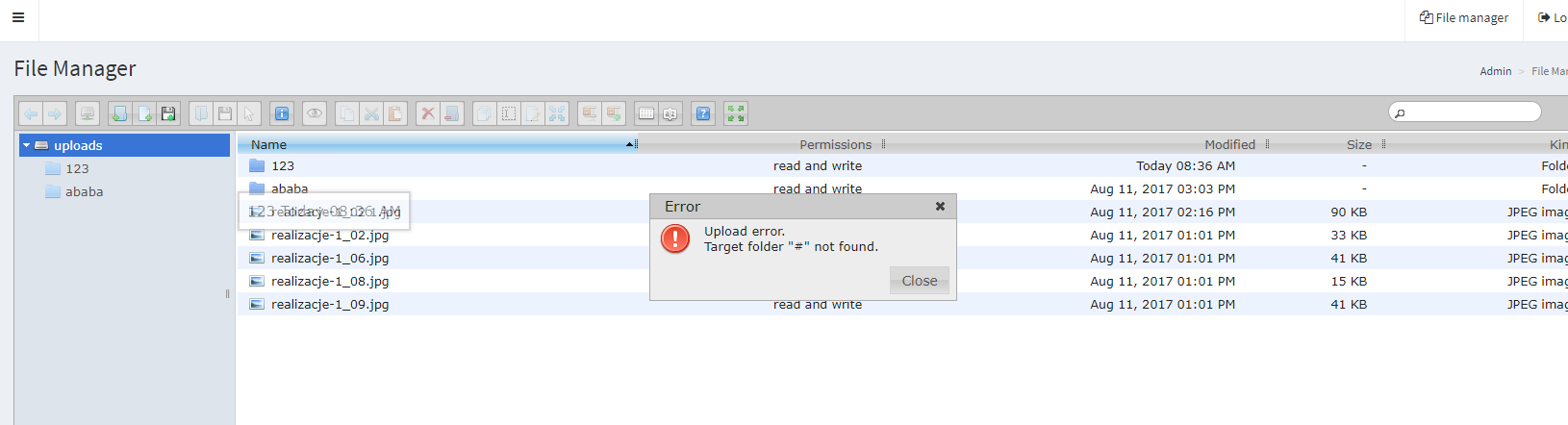 Target Folder Not Found Backpack Elfinder · Issue 858 · Laravel Backpackcrud · Github