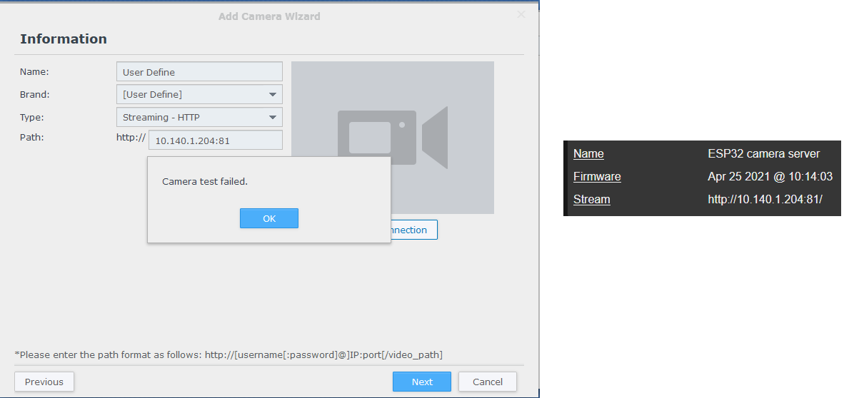 Does not work in Synology · Issue #100 · easytarget/esp32-cam-webserver · GitHub