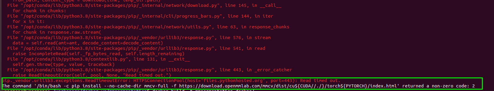 用dockerfile下载环境，即使用vpn，依旧下载opencv4.7错误 · Issue #2606 · open-mmlab ...