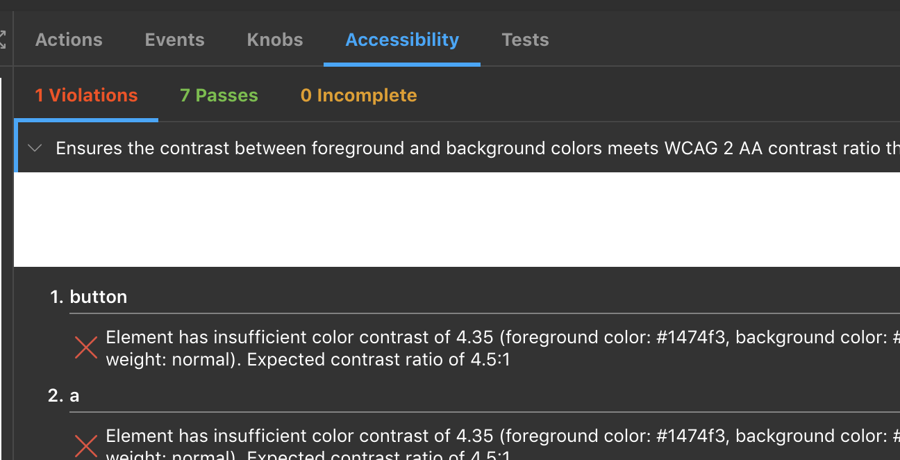 Addon-a11y: dark theme report · Issue #6025 · storybookjs/storybook · GitHub