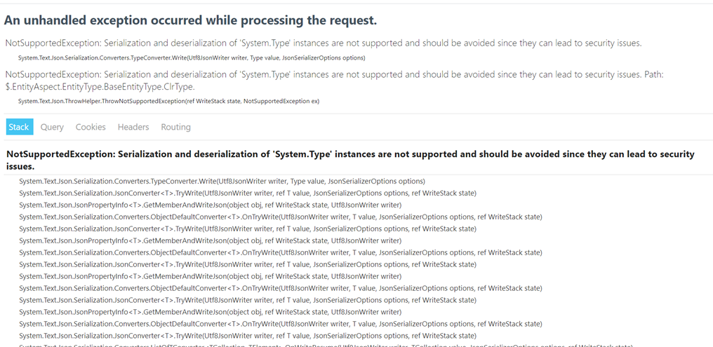 Breeze.Sharp.BaseEntity inherited model throws the error when using "System.Text.Json". · Issue ...