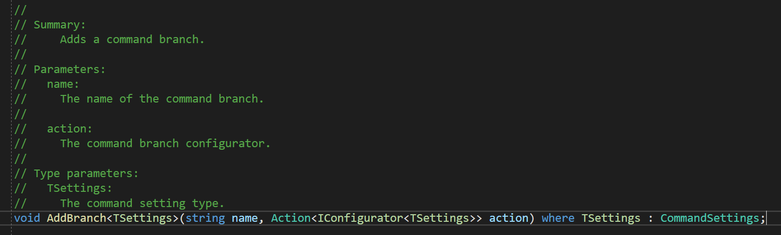 AddBranch() is never explained in the documentation · Issue #661 · spectreconsole/spectre ...