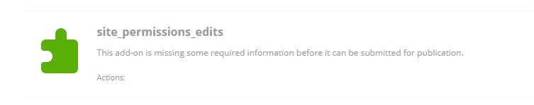 The Source Code Submission Page Throws A 403 Error When Uploading A Site Permission Addon