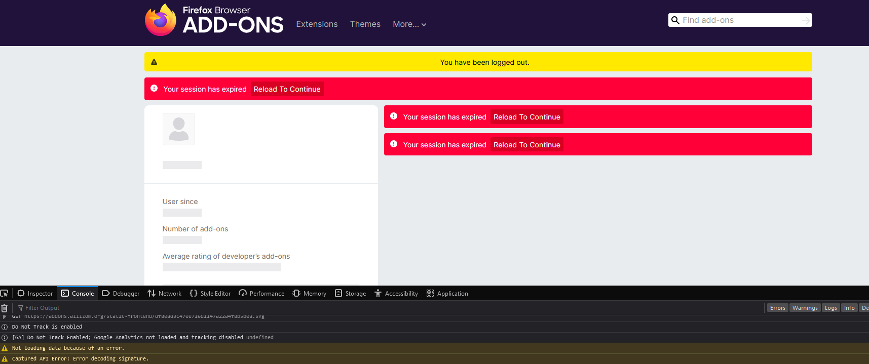 Show session expiry error page for other AMO API errors · Issue #11102 ...