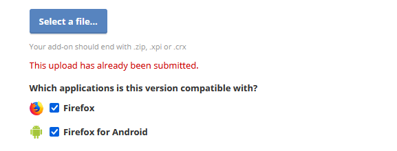 Add explicit error when a developer goes through the submission process twice · Issue #19700 ...
