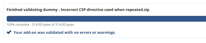 Incorrect CSP directive used when repeated · Issue #4575 · mozilla/addons-linter · GitHub