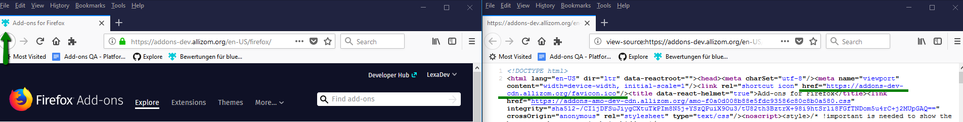 Update the favicon urls to directly point to the CDN · Issue #10832 ...