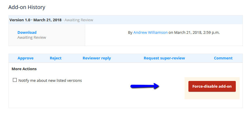 Remove Disable Auto Approval Option From More Actions Section For Static Theme Reviews · Issue