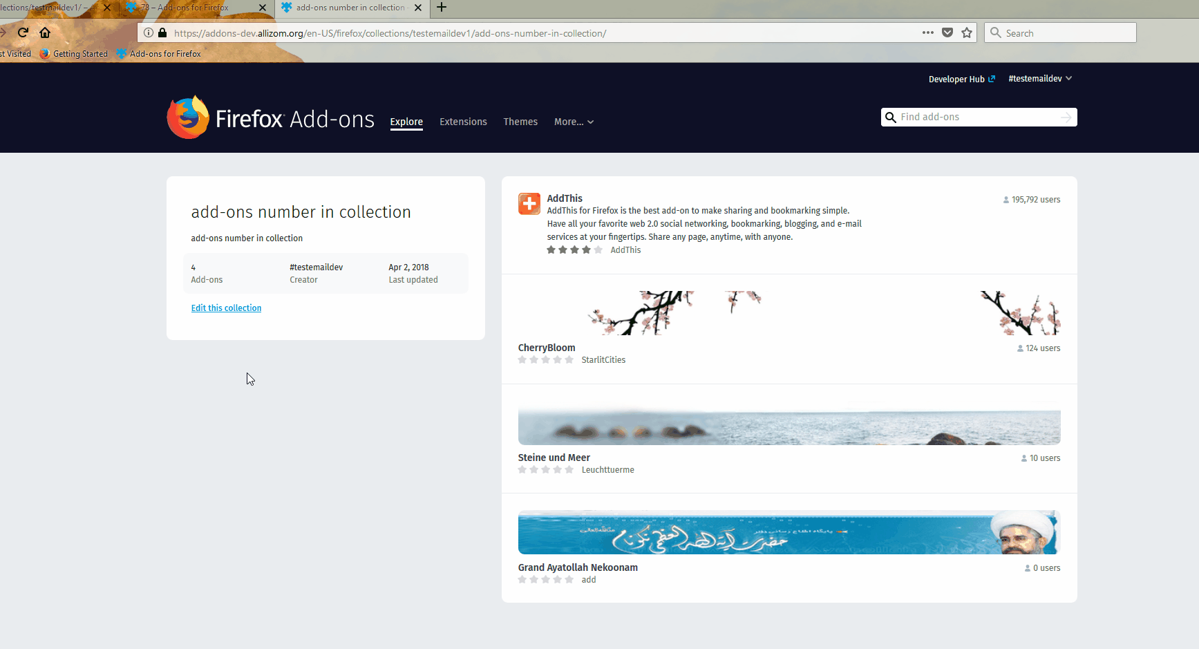Edited Fields Are Reset When Adding A New Add On To A Collection In The Edit Collection Form