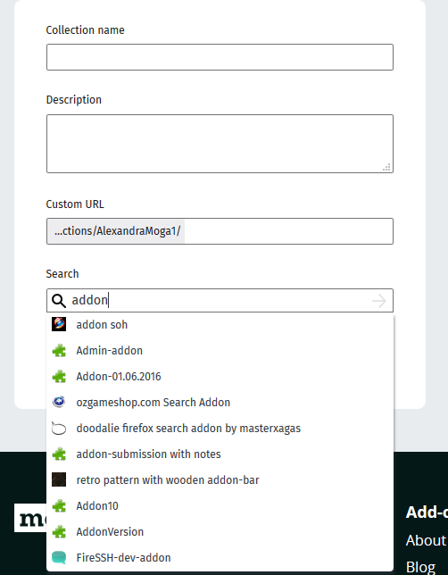 Search Suggestions List In Create A Collection Form Is Cut Off · Issue 11672 · Mozillaaddons 