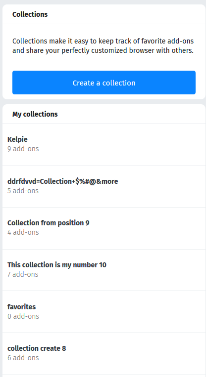 List my collections and edit / delete / add · Issue #10768 · mozilla ...